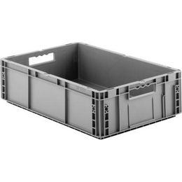 Sch&auml;fer Shop Euro Box Serie MF 6170, aus PP, Inhalt 30,8 L, Durchfassgriff, grau