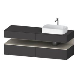 Duravit Waschtischunterschrank Qatego 160x55x60cm, T m/Gr m, Pl, Beck. re (QA4778083490000)