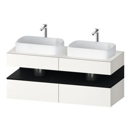Duravit Waschtischunterschrank Qatego 140x55x60cm, E sw/we m, Pl, Beck. beids. (QA4767016840000)