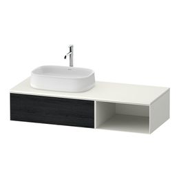 Duravit Waschtischunterschrank Zencha 130x55cm, B L, E sw/we m, k Einr-Sys (ZE4818016840000)