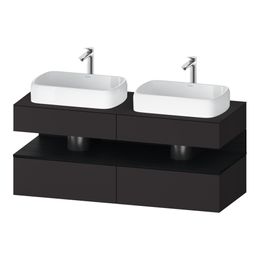 Duravit Waschtischunterschrank Qatego 140x55x60cm, E sw/gra m, Pl, B beids. (QA4767016800000)