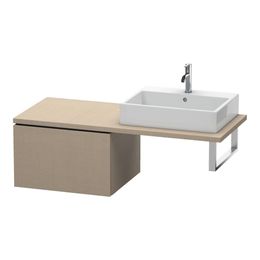 Duravit Unterschrank L-Cube 62x54,7cm, leinen, f&uuml;r Konsole, 1 Auszug (LC583307575)