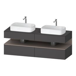 Duravit Waschtischunterschrank Qatego 160x55x60cm, ba m/Gr m, Pl, Beck. beids. (QA4779043490000)