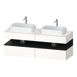 Duravit Waschtischunterschrank Qatego 160x55x60cm, E sw/we g, Pl, Beck. beids. (QA4779016220000)