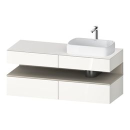 Duravit Waschtischunterschrank Qatego 140x55x60cm, T m/we g, Pl, Beck. re (QA4766083220000)