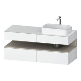 Duravit Waschtischunterschrank Qatego 140x55x60cm, T m/we m, Pl, Beck. re (QA4766083180000)