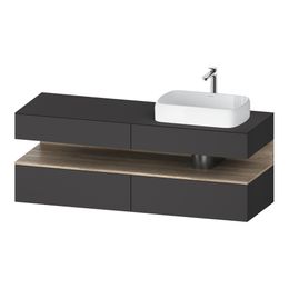 Duravit Waschtischunterschrank Qatego 160x55x60cm, E Ma/Gra m, Pl, B r, B (QA4778055490010)