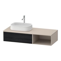 Duravit Waschtischunterschrank Zencha 130x55cm, B L, E schw/tau m, k Einr-Sys (ZE4818016830000)