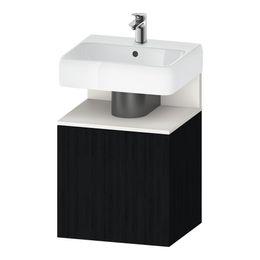 Duravit Waschtischunterschrank Qatego 49x42x64,5cm, 1 T, T r, we matt/Eiche sw (QA4077R84160000)