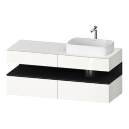 Duravit Waschtischunterschrank Qatego 140x55x60cm, gra m/we g, Pl, Beck. re (QA4766080220000)