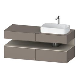 Duravit Waschtischunterschrank Qatego 140x55x60cm, T m/ba m, Pl, Beck. re (QA4766083430000)