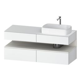 Duravit Waschtischunterschrank Qatego 140x55x60cm, w m/we m, Pl, Beck. re (QA4766084180000)