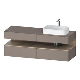 Duravit Waschtischunterschrank Qatego 160x55x60cm, E Ma/Ba m, Pl, Beck. re (QA4778055430000)
