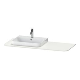 Duravit Waschtisch-Konsole Happy D.2 Plus 130x55cm, m 1 AS, B li, Nord we s-matt (HP031KL3939)