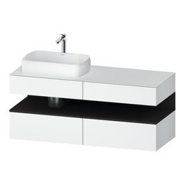 Duravit Waschtischunterschrank Qatego 140x55x60cm, gra m/we m, Pl, Beck. li (QA4765080180000)