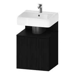 Duravit Waschtischunterschrank Qatego 49x42x64,5cm, 1 T., T. li, Eiche schwarz (QA4077L16160000)