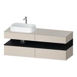 Duravit Waschtischunterschrank Qatego 160x55x60cm, E sw/tau m, Pl, B l, B (QA4777016910010)