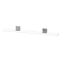 Duravit Spiegel-Ablage Sivida 125x65x3,6mm, Wei&szlig; Matt, montiert, chrom (SV7434010180000)