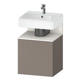 Duravit Waschtischunterschrank Qatego 49x42x64,5cm, 1 T, T r, w matt/Basalt ma (QA4077R84430000)
