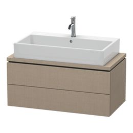 Duravit Waschtischunterschrank Compact L-Cube 92x47,7cm, lei, f Konsole, 2 Schubk&auml;sten (LC580807575)