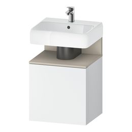 Duravit Waschtischunterschrank Qatego 49x42x64,5cm, 1 T, T r, Tau matt/wei&szlig; ma (QA4077R83180000)