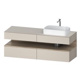 Duravit Waschtischunterschrank Qatego 160x55x60cm, E Ma/t m, Pl, Beck. re (QA4778055910000)