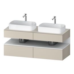 Duravit Waschtischunterschrank Qatego 140x55x60cm, w m/ta m, Pl, Beck. beids. (QA4767018830000)