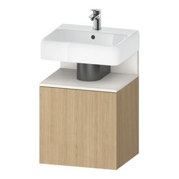 Duravit Waschtischunterschrank Qatego 49x42x64,5cm, 1 T, T l, w matt/Eiche Nat (QA4077L84300000)