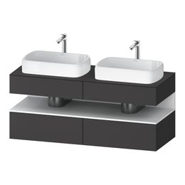 Duravit Waschtischunterschrank Qatego 140x55x60cm, w m/Gr m, Pl, Beck. beids. (QA4767018490000)