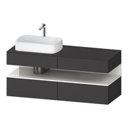 Duravit Waschtischunterschrank Qatego 140x55x60cm, w g/Gra m, Pl, Beck. li (QA4765022490000)