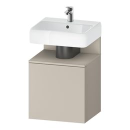 Duravit Waschtischunterschrank Qatego 49x42x64,5cm, 1 T, T l, T matt/taupe ma (QA4077L83910000)