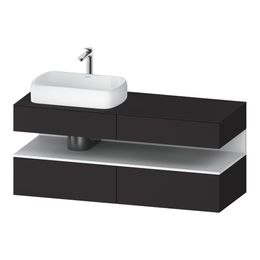 Duravit Waschtischunterschrank Qatego 140x55x60cm, w m/Gr m, Pl, Beck. li (QA4765018800000)