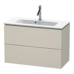 Duravit Waschtischunterschrank Compact L-Cube 82x39,1cm, Tau ma, 2 Schub., wandh&auml;ngend (LC625709191)