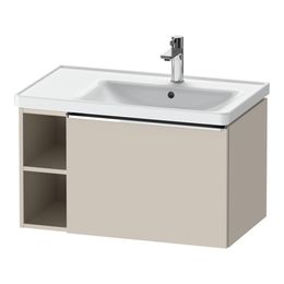 Duravit Waschtischunterschrank D-Neo 78,4x45,2cm, 1 A, Beck. re, chr/Taup ma (DE4257010910000)