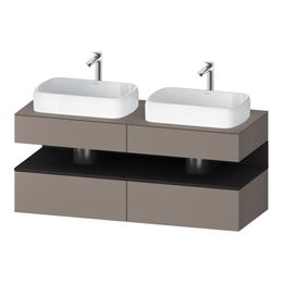 Duravit Waschtischunterschrank Qatego 140x55x60cm, gra m/ba m, Pl, B bs, B (QA4767080430010)