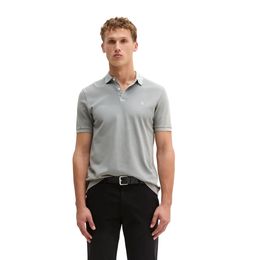 Marc O'Polo Poloshirt MARC O'POLO "aus Organic Cotton-Stretch", Herren, Gr. S, grau (griffin), Obermaterial: 95% Baumwolle, 5% Elasthan, unifarben, Basic, Rippb&uuml;ndchen, Shirts