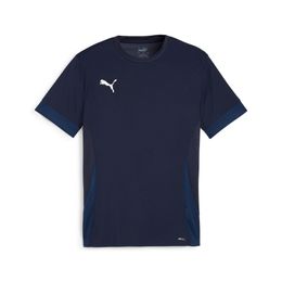 Fu&szlig;balltrikot Puma "TEAMGOAL MATCHDAY JERSEY", Herren, Gr. L, Puma navy, Puma wei&szlig;, persian blau, Interlock, Obermaterial: 100% Polyester, unifarben, regular fit normal, Rundhals, Trikots Fu&szlig;balltrikot, f&uuml;r Fu&szlig;ball, Kurzarm, sportlicher Stil, aus Interlock-Material