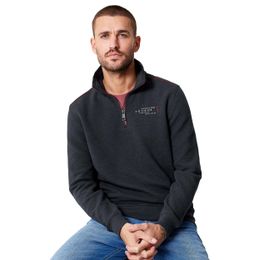 Sweatshirt Casamoda "Casamoda Sweattroyer uni", Herren, Gr. XL, blau (dunkelblau), 78% Baumwolle, 19% Polyester, 3% Elasthan, Sweatshirts Sweatshirt