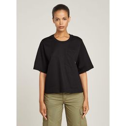 G-Star Raw T-Shirt G-STAR "Pocket Top", Damen, Gr. XS, dk schwarz, Obermaterial: 100% Baumwolle, Shirts T-Shirt