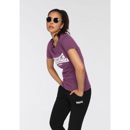 T-Shirt Lonsdale "CARTMEL", Damen, Gr. XS, schwarz-wei&szlig; (schwarz, wei&szlig;), Single Jersey, Obermaterial: 100% Baumwolle, normal, Rundhals, Shirts T-Shirt