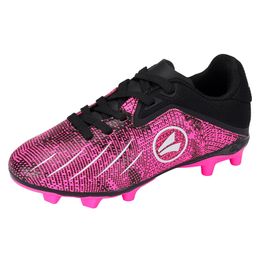 Fu&szlig;ballschuh Jako "J-SFG VINI", M&auml;dchen, Gr. 28, jet schwarz, neon pink, Synthetik, Schuhe Fu&szlig;ballschuh, f&uuml;r Rasenpl&auml;tze, f&uuml;r Jugendliche & Kinder