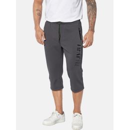 Jogginghose Jan Vanderstorm "Jogginghose ALFVALD", Herren, Gr. L, N-Gr, grau, Obermaterial: 48% Polyester COOLMAX PES(Coolmax). 46% Baumwolle CO. 6% Elasthan EL., Hosen Jogginghose