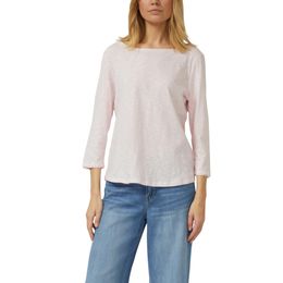Langarmshirt s.Oliver, Damen, Gr. 34, rose, Jersey, Obermaterial: 100% Baumwolle, unifarben, regular fit taillenbedeckt, U-Boot-Ausschnitt, Shirts Langarmshirt, aus Flammgarn