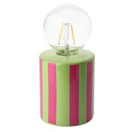 my home Tischlampe mit bunten Streifen