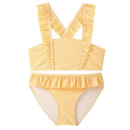 Topolino M&auml;dchen Bikini mit Seersucker-Streifen