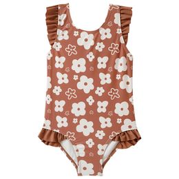Topolino M&auml;dchen Badeanzug mit Blumen-Allover