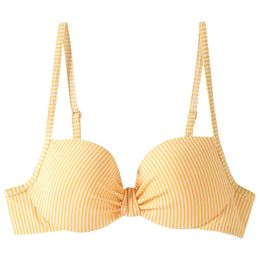 Gina Benotti Damen Bikinioberteil mit Seersucker-Streifen