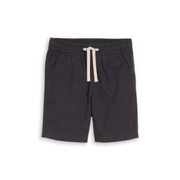 Shorts Tom Tailor, M&auml;dchen, Gr. 128, N-Gr, grau, Web, Obermaterial: 100% Baumwolle. Futter: 100% Baumwolle, regular fit kurz, Hosen Shorts, mit elastischem Bund