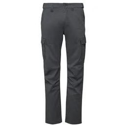 Cargohose s.Oliver, Damen, Gr. M, N-Gr, anthrazit, Web, Obermaterial: 97% Baumwolle, 3% Elasthan, unifarben, bootcut fit lang, Hosen Cargohose, mit Stretch