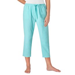 Schlupfhose Classic Basics, Damen, Gr. 36, Normalgr&ouml;&szlig;en, blau (t&uuml;rkis), 100% Baumwolle, unifarben, 7/8-L&auml;nge, Hosen Schlupfhose